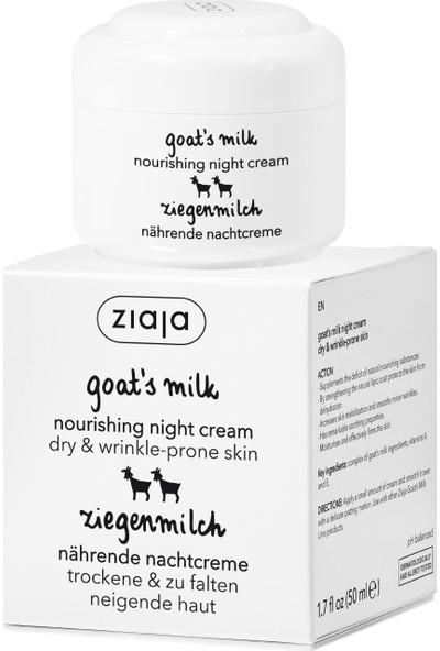 Ziaja Keçi Sütü Gece Kremi 50 ml Ziaja Keçi Sütü Gece Kremi 50 ml