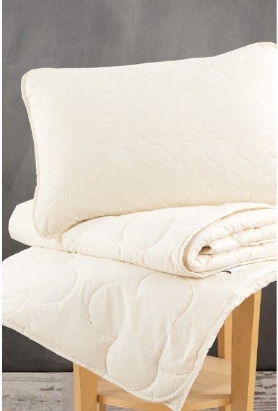 Marie Claire Yorgan-Çift Kişilik Tal Yun Yorgan 195 x 215 Cm Krem