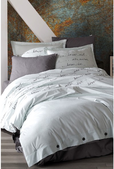 Marie Claire Çift Kişilik Nevresım Takımı-Coralıe Bambu Pamuk Aqua