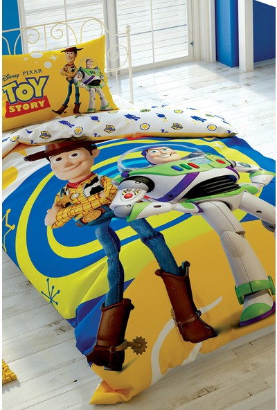 Taç Tek Kişilik Lisanslı Nevresim Takımı-Toy Story 4