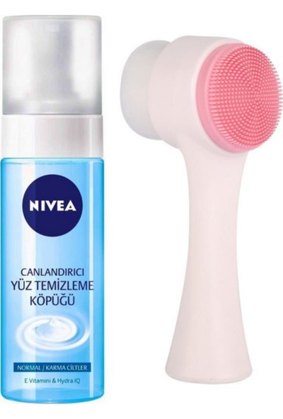 Nivea Cilt Temizleme Fırçası + Nivea Yüz Temizleme Köpüğü 150 ml