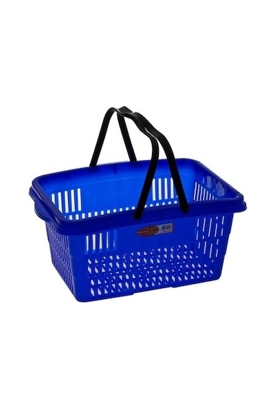 Şenyayla Market Taşıma Sepeti Çift Saplı Şenyayla Mavi 2260