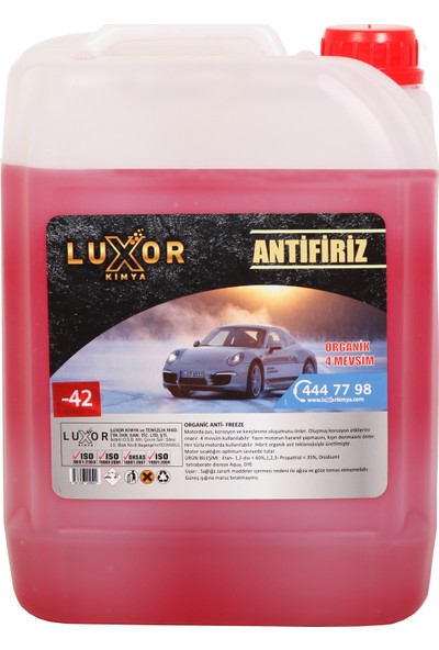Luxor Kimya 4 Mevsim -42 Kırmızı Antifriz 5 l Konsantre