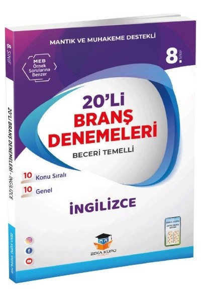 Zeka Küpü Yayınları 8.Sınıf LGS Ingilizce 20' li Branş Denemeleri Zeka Küpü Yayınları 8.Sınıf LGS Ingilizce 20' li Branş Denemeleri