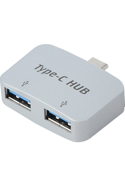 Alfais 4493 Type-C To USB 3.0 2 Port Hub 3.1 Dönüştürücü Alfais 4493 Type-C To USB 3.0 2 Port Hub 3.1 Dönüştürücü