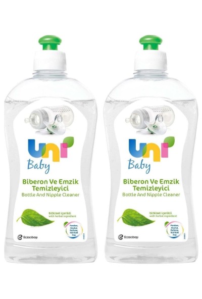 Uni Baby Biberon ve Emzik Temizleyici 500 ml 2'li Set Uni Baby Biberon ve Emzik Temizleyici 500 ml 2'li Set