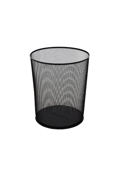 DRT Metal Çöp Kovası Delikli Siyah DRT Metal Çöp Kovası Delikli Siyah