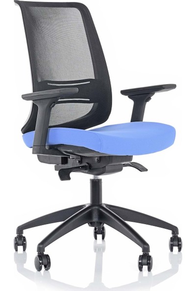 Uzay Ofis Gold File Şef Koltuğu - Plastik - Mavi