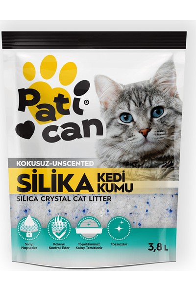 Patican Silika Kristal Kedi Kumu 3.8 lt Patican Silika Kristal Kedi Kumu 3.8 lt