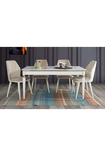 Cadde Yıldız Galata Aytaşı Yemek Masası Takımı