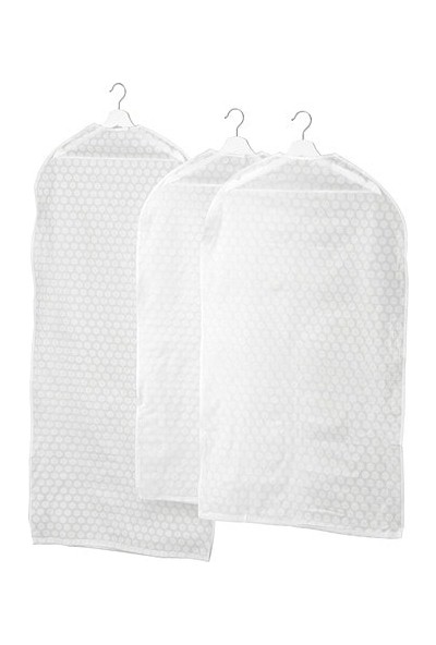 Barbun Plurıng Elbıse - Kıyafet Kılıfı - 3 Adet - Beyaz Barbun Plurıng Elbıse - Kıyafet Kılıfı - 3 Adet - Beyaz