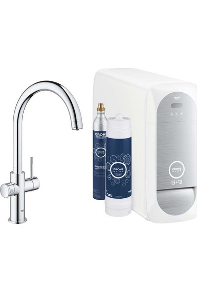 Grohe Blue Home Arıtmalı İçme Suyu ve Soda Yapan Eviye Bataryası - 31545001 Grohe Blue Home Arıtmalı İçme Suyu ve Soda Yapan Eviye Bataryası - 31545001