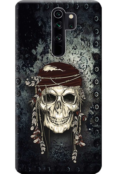 Kılıf Merkezi Xiaomi Redmi Note 8 Pro Kılıf Baskılı Silikon Kuru Kafa STK:584