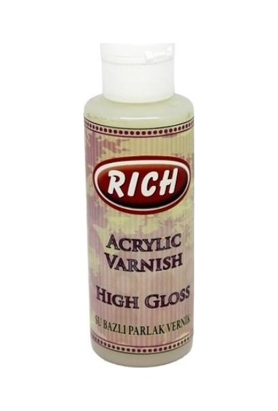 Rich Parlak Vernik Su Bazlı High Gloss 120 cc