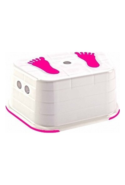 Moje Çocuk Basamağı - Beyaz Pembe