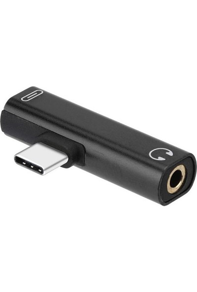 Alfais 4490 Type C To 3.5mm Stereo Kulaklık/aux/şarj Dönüştürücü Adaptör