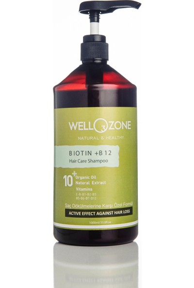 Wellozone Natural & Healthy Şampuan Biotin + B12 Wellozone Natural & Healthy Şampuan Biotin + B12