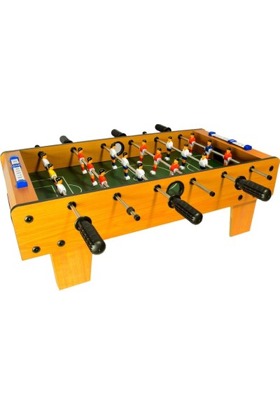 Merkez Oyuncak Ahşap 3 Kollu Kısa Ayaklı Futbol Oyunu Langırt Oyuncak 69x37x24