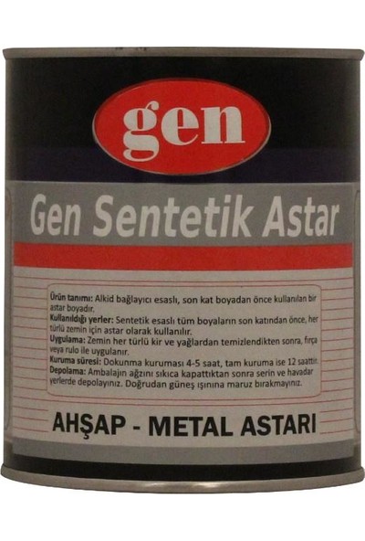 Gen Sentetik Astar 3 kg