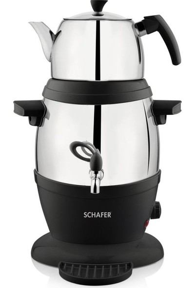 Schafer Teedel Elektrikli Semaver Siyah