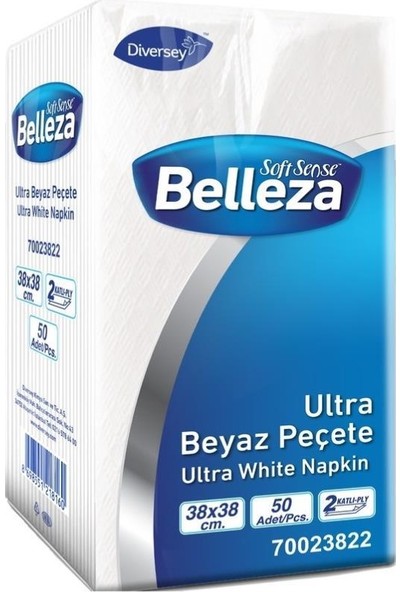 Belleza Diversey Servis Peçete 38 x 38 cm 1/8 Garson Katlama 1200 Adet