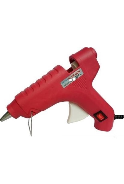 Tudor Silikon Tabancası 80 W Anahtarlı Sıcak Silikon Mum Kalın 1 Ad Kırmızı Tudor Silikon Tabancası 80 W Anahtarlı Sıcak Silikon Mum Kalın 1 Ad Kırmızı