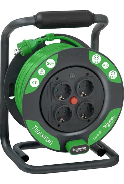 Schneider Electric Kablo Makarası 20 m HO5VVF 3 x 1,5 mm