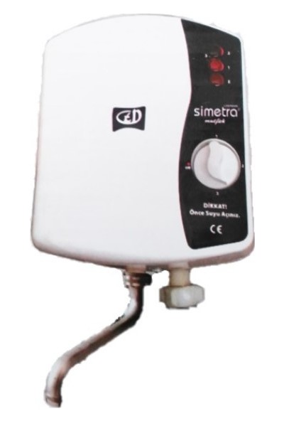 Simetra Elektrikli Şofben Mutfak Tipi Ani Su Isıtıcı 7 Emniyetli