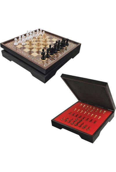 Star Vip Satranç Takımı Ceviz Büyük Boy