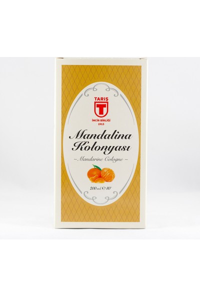Tariş Mandalina Kolonyası 200 ml Vital Home T.e.t.t 20/10/2023
