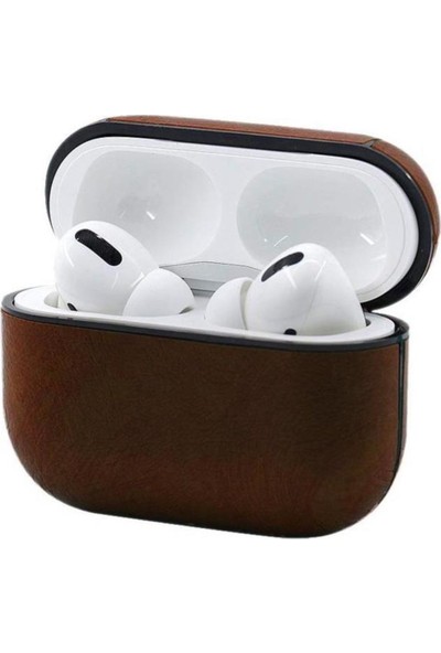Asfal Apple Airpods Pro Deri Kılıf Tam Uyumlu Koruyucu Kılıf Kahverengi Asfal Apple Airpods Pro Deri Kılıf Tam Uyumlu Koruyucu Kılıf Kahverengi