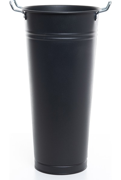 Lemonni Galvaniz Siyah 40CM Şemsiyelik - Vazo