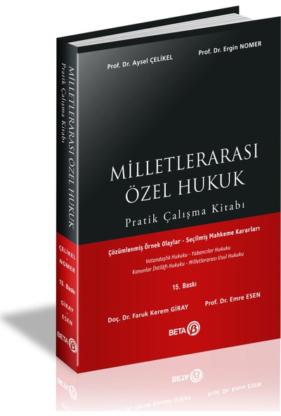Milletlerarası Özel Hukuk Pratik Çalışma Kitabı