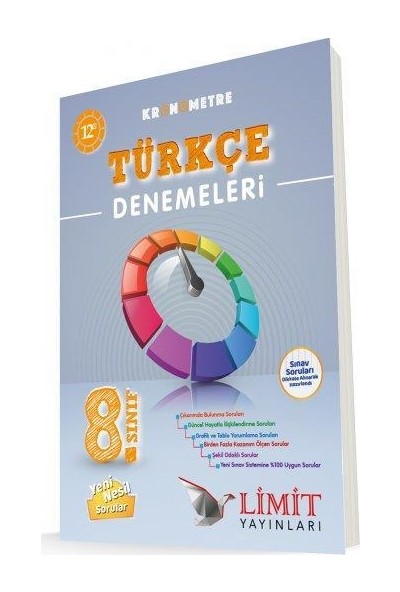 Limit Yayınları 8. Sınıf Türkçe Kronometre 12'li Denemeleri Limit Yayınları 8. Sınıf Türkçe Kronometre 12'li Denemeleri