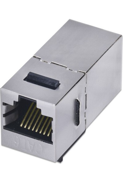 Alfais 4380 Cat6 Jack Internet Kablo Birleştirici RJ45 Metal Dişi Dişi Ekleme Aparatı Alfais 4380 Cat6 Jack Internet Kablo Birleştirici RJ45 Metal Dişi Dişi Ekleme Aparatı