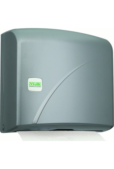 Vialli K2M Z Katlı Kağıt Havlu Dispenseri Gri Max 200 Ad 22 cm Vialli K2M Z Katlı Kağıt Havlu Dispenseri Gri Max 200 Ad 22 cm