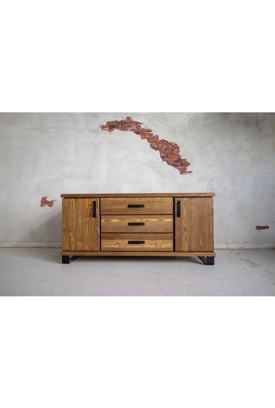 Deryawood Masif Ahşap Konsol 120cm