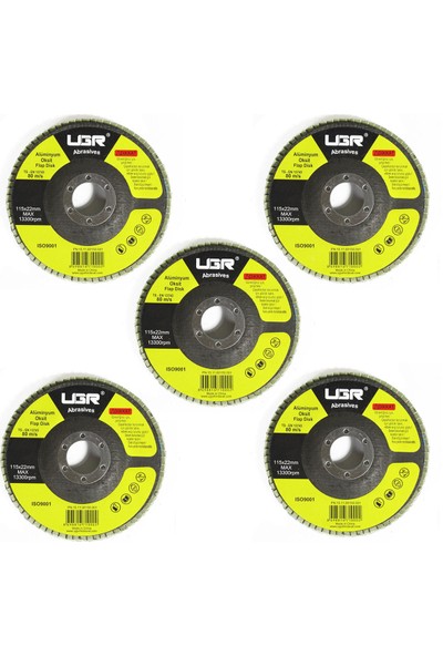 Ugr Alüminyum Oksit Flap Disk Zımpara 115 x 22 mm 5'li Ugr Alüminyum Oksit Flap Disk Zımpara 115 x 22 mm 5'li