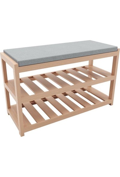 Bienwood Minderli Ahşap Ayakkabılık