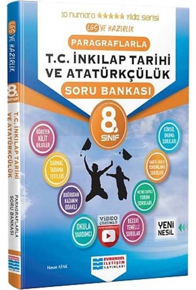 8.Sınıf T.C.İnkılap Tarihi Ve Atatürkçülük Video Çözümlü Soru Bankası 8.Sınıf T.C.İnkılap Tarihi Ve Atatürkçülük Video Çözümlü Soru Bankası