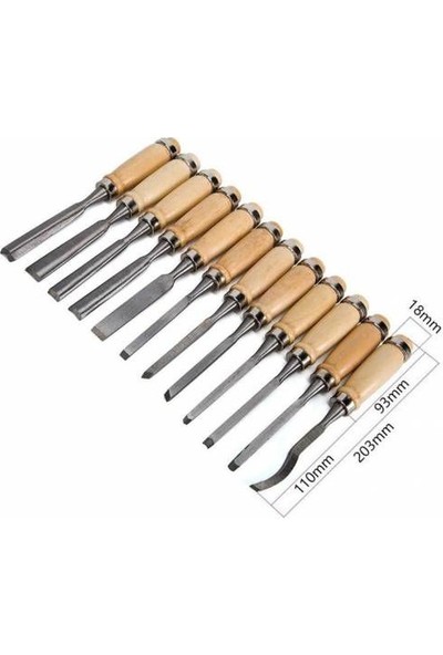 Sturdy Pro 12 Li Profesyonel Ahşap - Taş - Seramik Oyma Seti Iskarpela Takımı Sturdy Pro 12 Li Profesyonel Ahşap - Taş - Seramik Oyma Seti Iskarpela Takımı