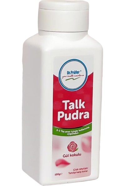 Dr. Prüfer Talk Pudra Gül Kokulu 100 gr