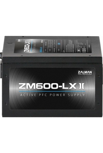 Zalman ZM600-LXII 600W Active 120 mm Fanlı Güç Kaynağı Zalman ZM600-LXII 600W Active 120 mm Fanlı Güç Kaynağı
