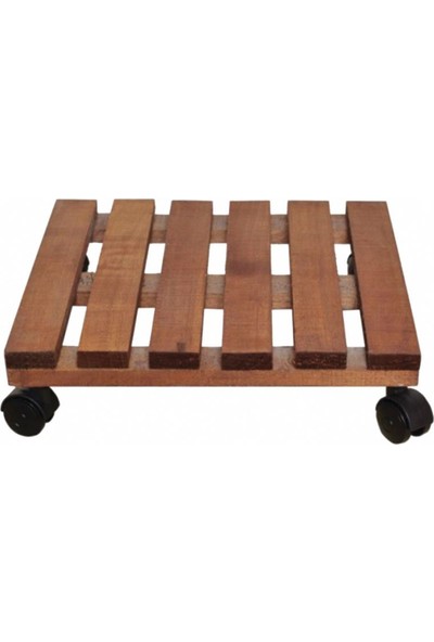 Mavienerji Ahşap Saksı Altlığı Damacana Tüp Saksı Sehpası