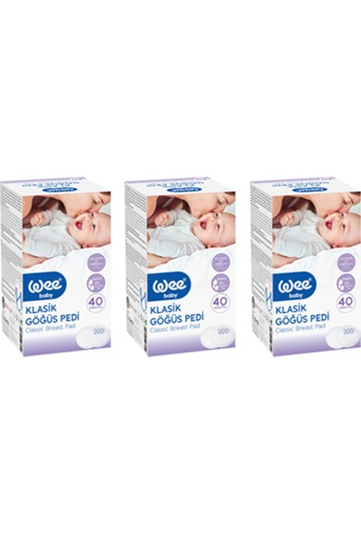 Wee Baby Göğüs Pedi 40 x 3 Adet