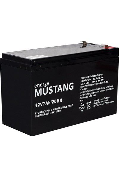 Mustang 12V 7AH Akü