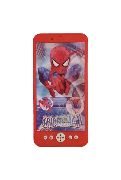 Suden Örümcek Adam Desenli Işıklı Müzikli Telefon