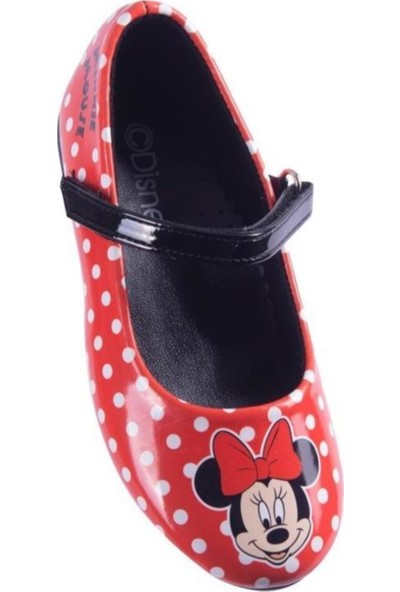 Mickey Mouse Kız Çocuk Kırmızı Babet