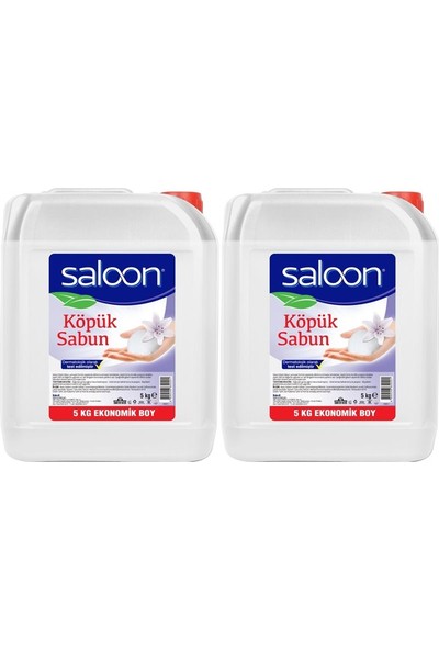 Saloon Köpük Sabun Şeffaf Floral 5 lt 2'li