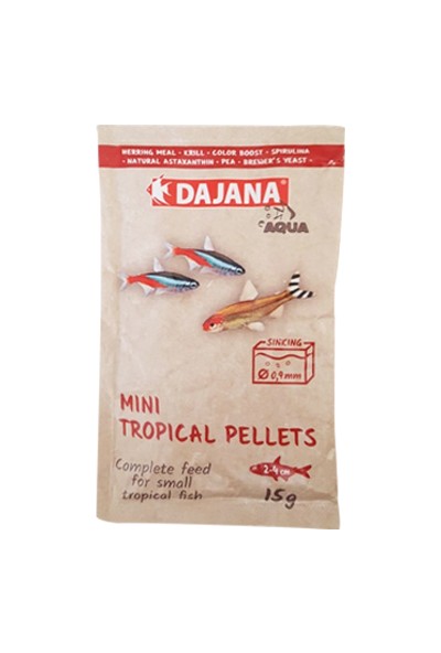 Dajana Mini Tropical Pellets 15 Gr Dajana Mini Tropical Pellets 15 Gr